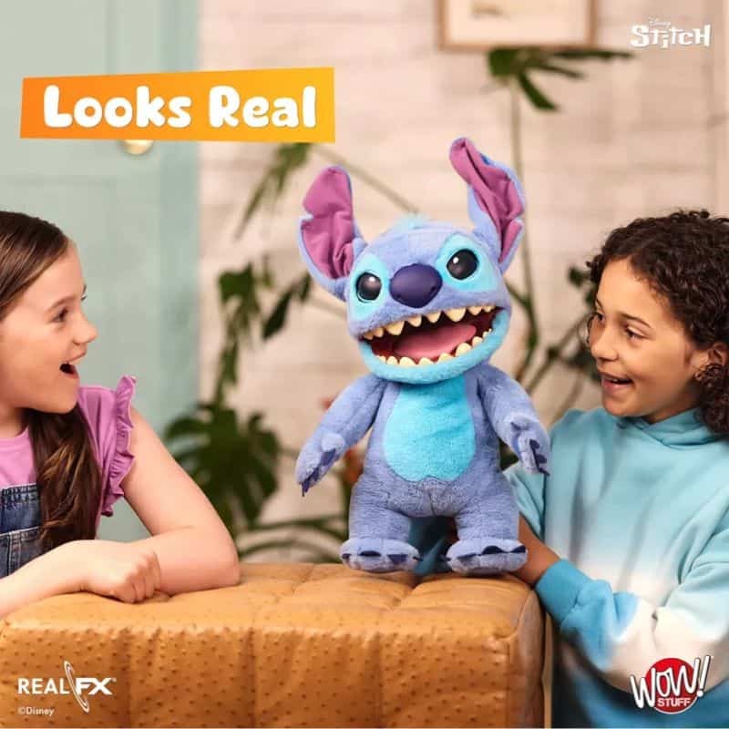 Boneco Stitch Realista - Boneco Interativo My Real Stitch Real FX