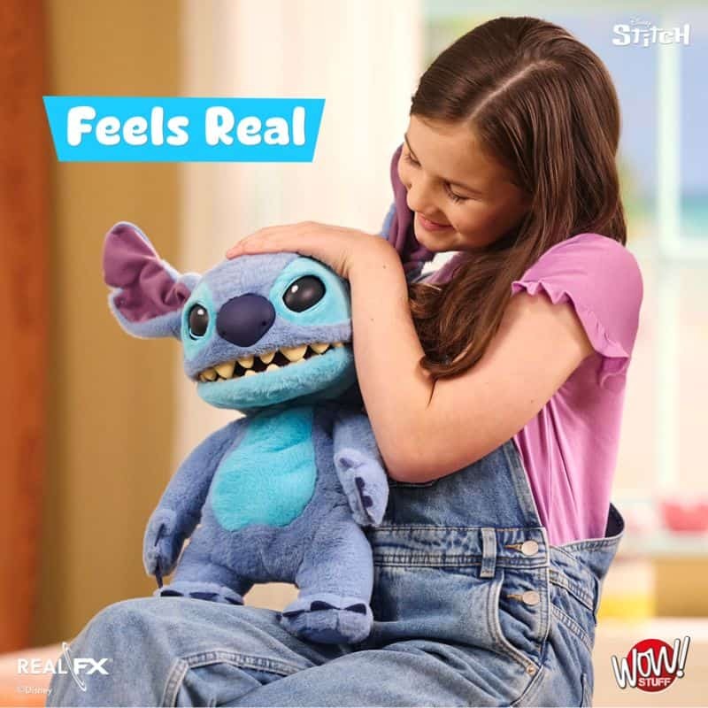 Boneco Stitch Realista - Boneco Interativo My Real Stitch Real FX